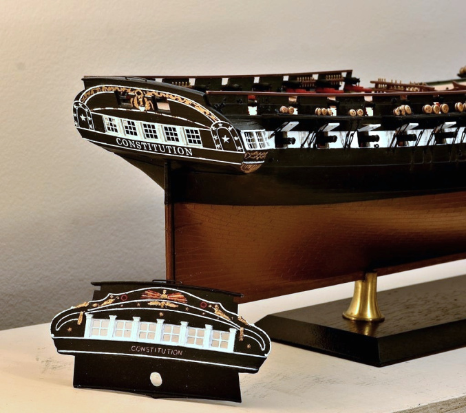 USS Constitution - alternative stern installation - HiSModel