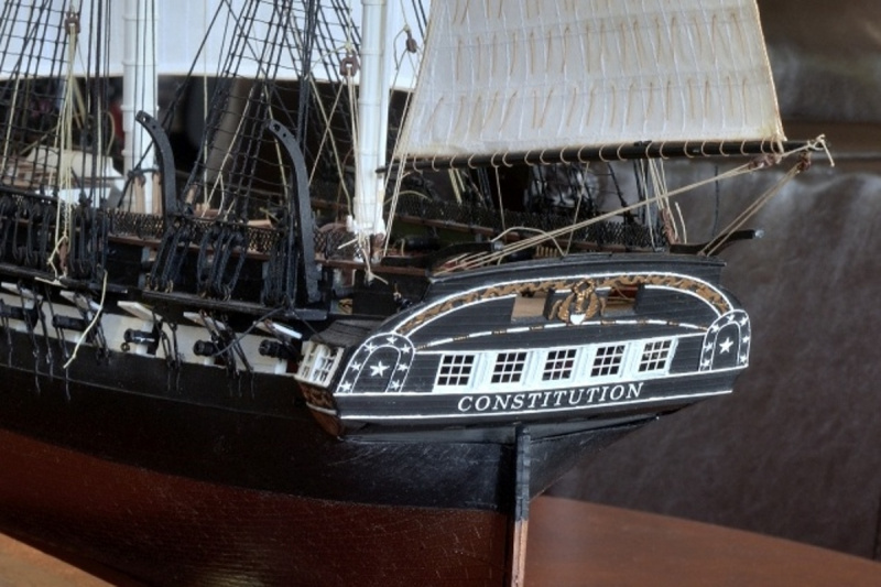 USS Constitution - alternative stern installation - HiSModel